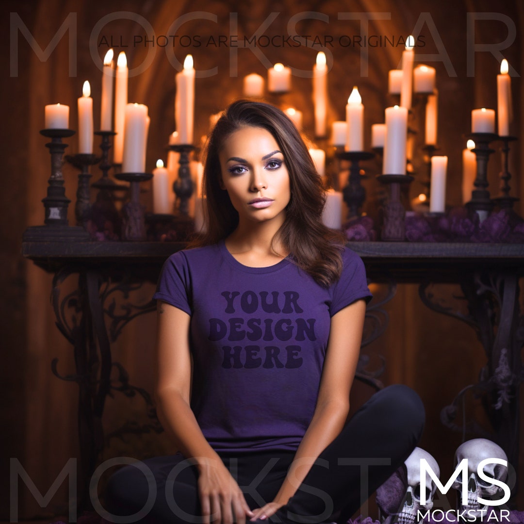 Bella Canvas Mockup Purple Bella Canvas 3001 Mockup Tshirt Mockup ...