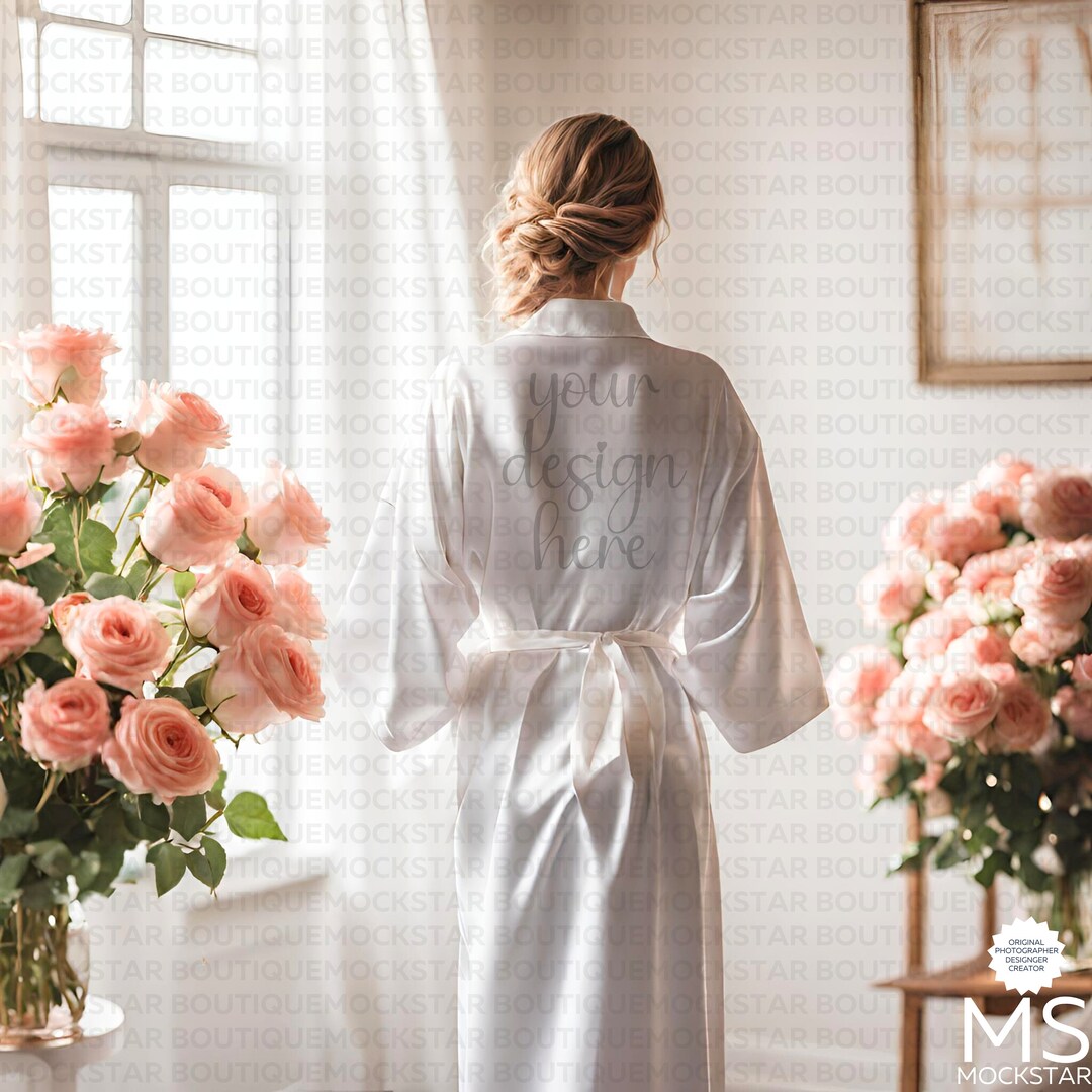 Robe Mockup Satin Robe Mockup Bundle Minimalist Mockup Wedding Mockup ...