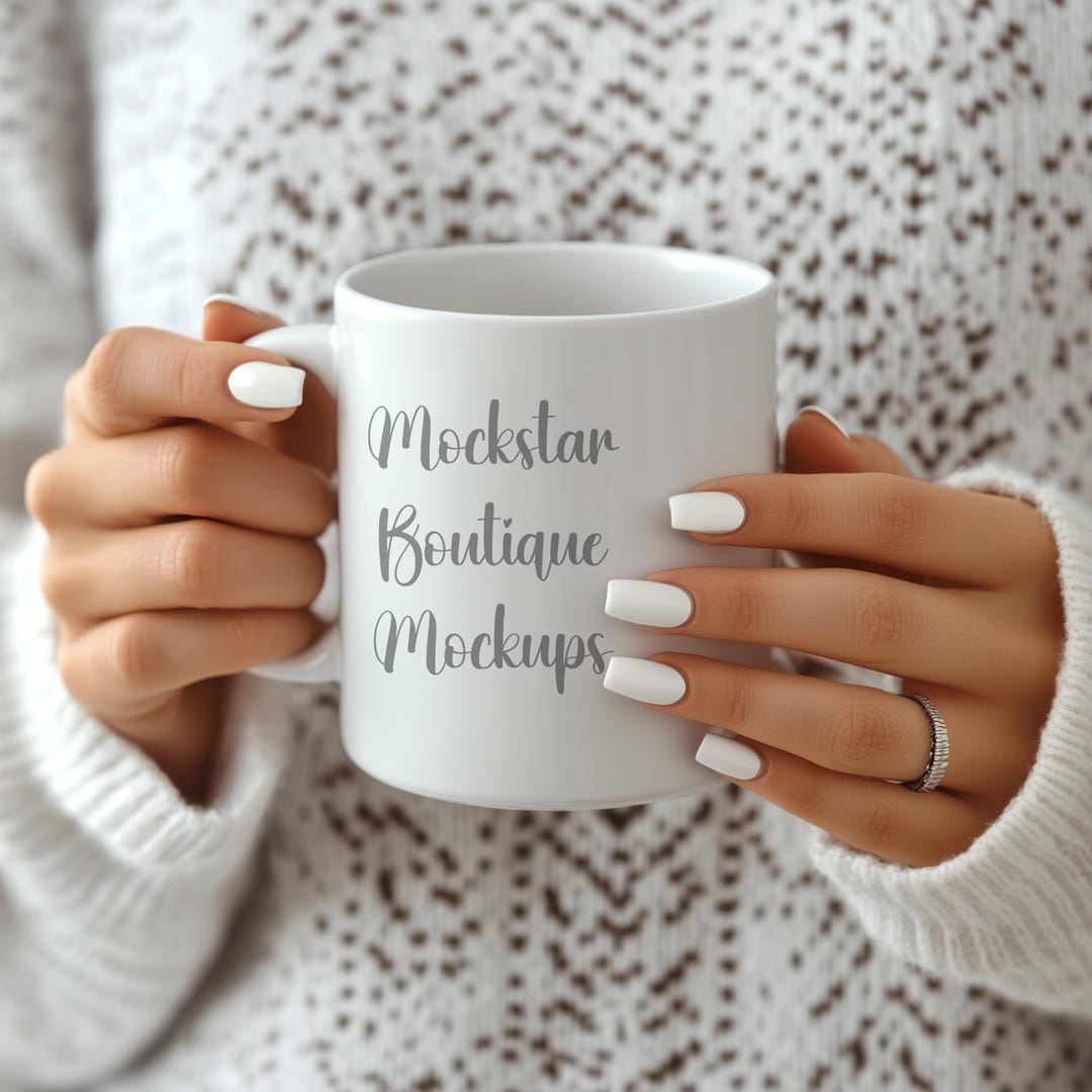 Mug Mockup White Coffee Cup Mockup Tumbler Mockup Canva Blank Mug Mock ...