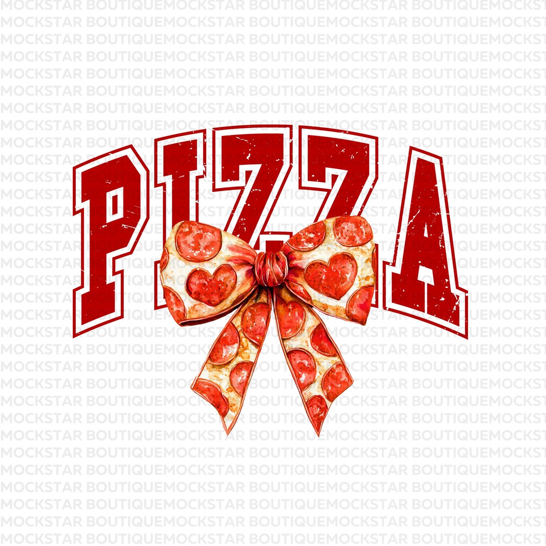 Valentines PNG Coquette Bow PNG Valentines Coquette Bow Pizza PNG ...