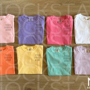 BLOSSOM Comfort Colors C9018 WHITE Comfort Colors Shirt Mockup Bundle ...