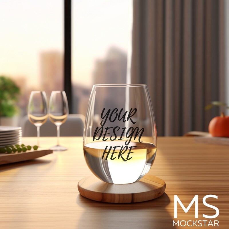 Stemless Skinny Wine Glasses - Etsy