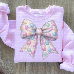 Easter PNG Easter Easter Egg Coquette Bow PNG Coquette Bow Easter Shirt ...