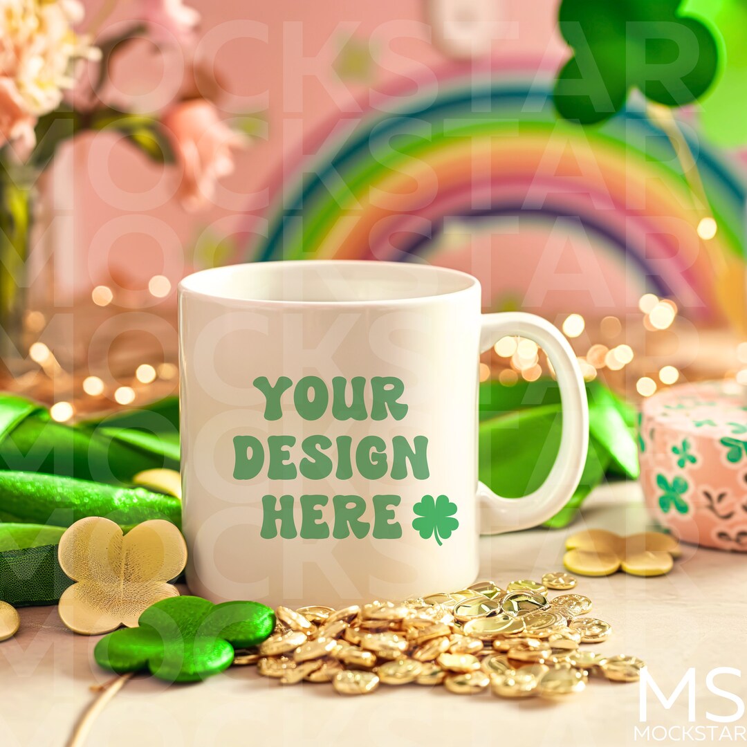 Mug Mockup White Coffee Mug Mockup Bundle St Patricks Day Mockup Coffee ...