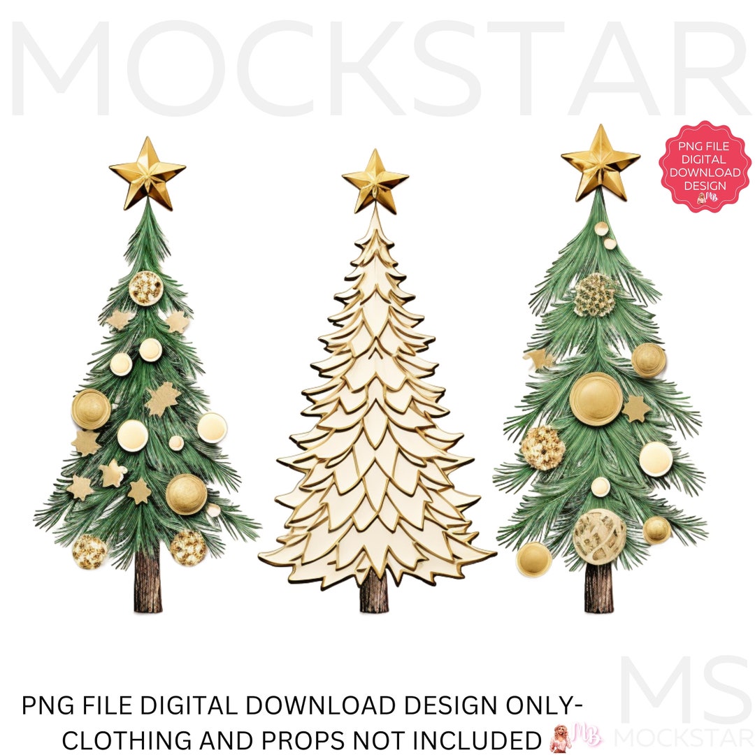 Christmas Tree Digital Download PNG File Print on Demand Christmas Tree ...