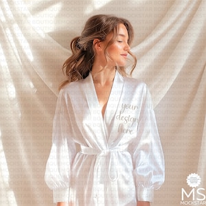 Robe Mockup Satin Robe Mockup Bundle Bride Tshirt Mockup Wedding Mockup ...