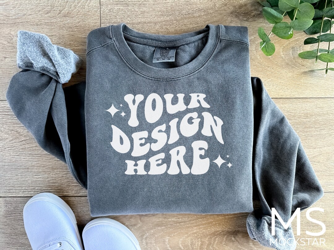 Comfort Color Sweatshirt Mockup Comfort Color 1566 Pepper Mockup ...