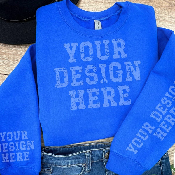 Gildan Royal Blue Mockup - Etsy