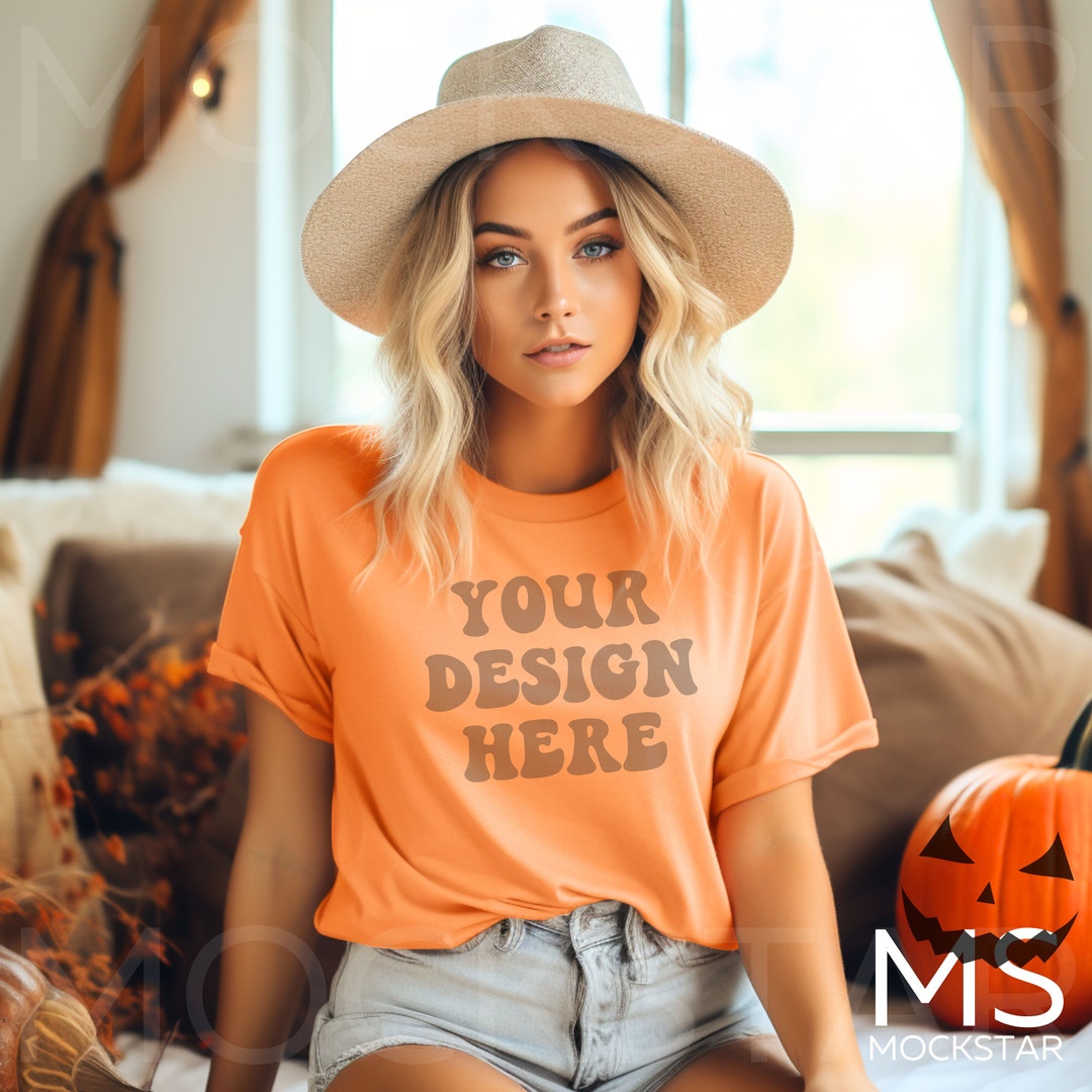 YAM Comfort Color C1717 Yam Mockup Oversized Yam Outdoors Mockup Model ...