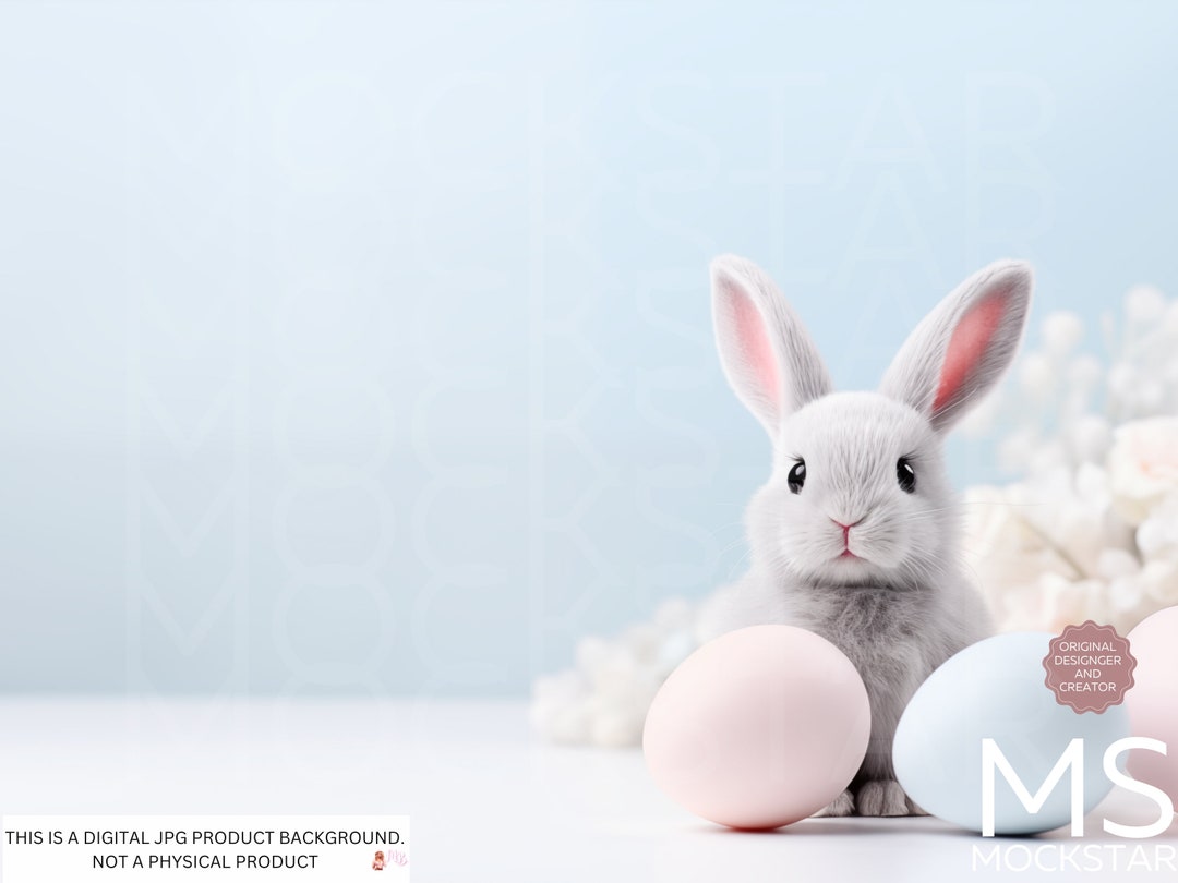 Easter Flatlay Background Easter Product Background Mockup Holiday Flat ...