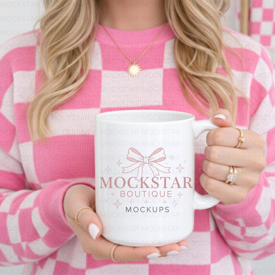 Mug Mockup White Coffee Mug Mockup Print on Demand Blank Ceramic Mug ...