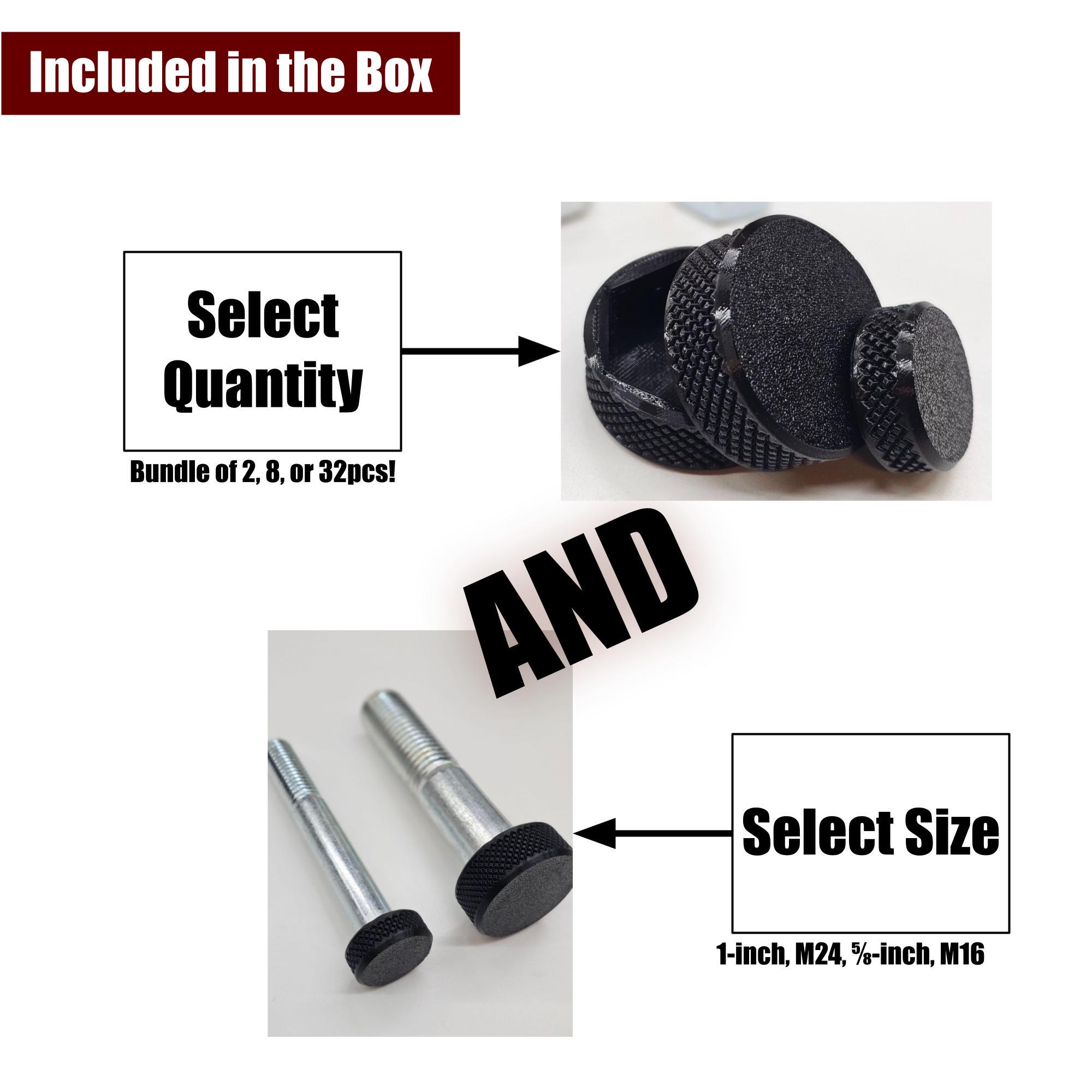 Knurled Rubber Bolt Head Caps: Gym Rack Accessories - Etsy