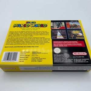 SNES Replacement Box & Tray Super Mario World NO GAME Included - Etsy