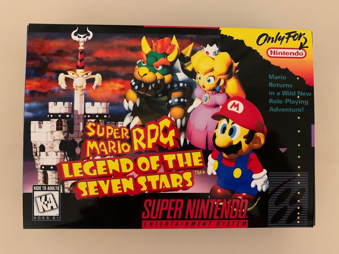 Snes Replacement Box & Tray Super Mario RPG Ntsc Usa NO GAME Included ...