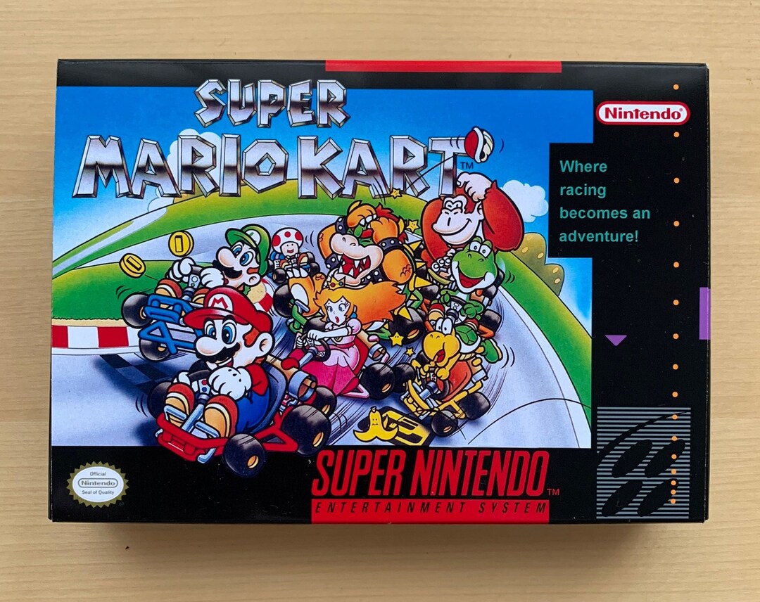 SNES Replacement Box & Tray Super Mario Kart Ntsc Usa NO GAME Included ...