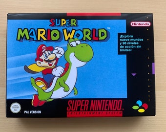 Super Mario World SNES Box SNES Manual & Tray No Game Included - Etsy
