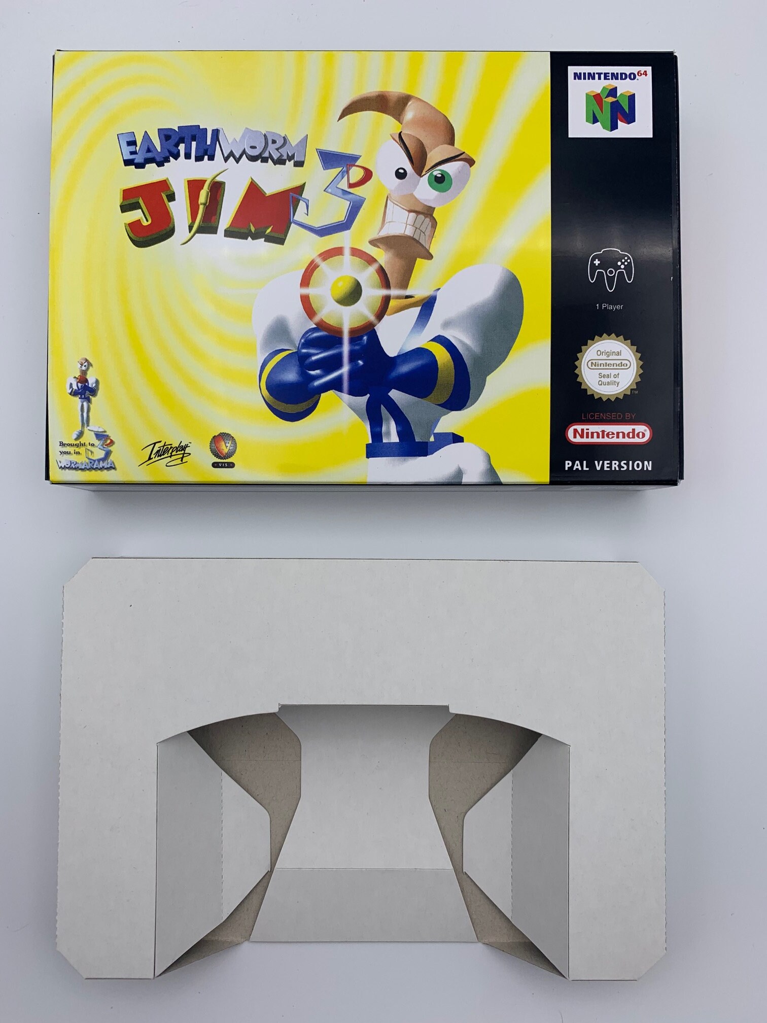 N64 Replacement Box & Tray Earthworm Jim 3D NO GAME Included - Etsy