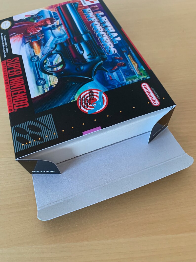 SNES Replacement Box & Tray Lethal Enforcers NO GAME - Etsy