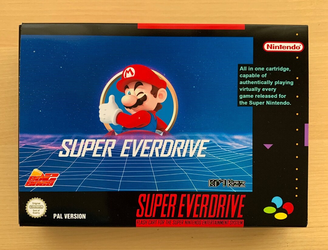 SNES Replacement Box & Tray Super Everdrive NO GAME Included - Etsy