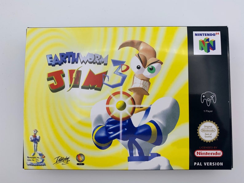 N64 Replacement Box & Tray Earthworm Jim 3D NO GAME Included - Etsy