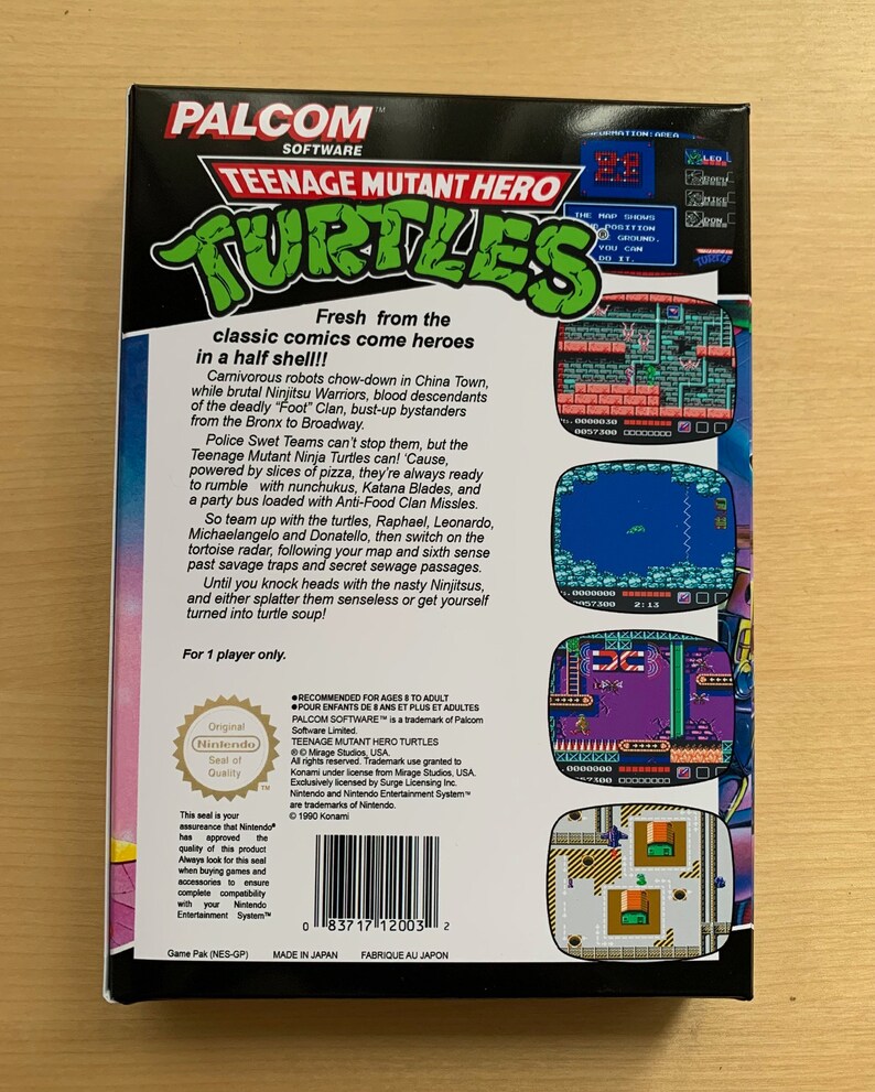 Nes Replacement Box TMNT Turtles NO GAME Included - Etsy