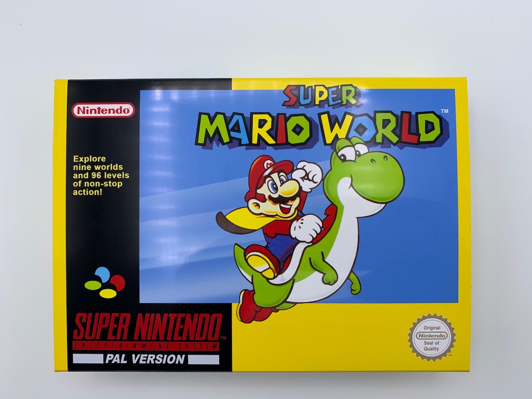 SNES Replacement Box & Tray Super Mario World NO GAME Included - Etsy