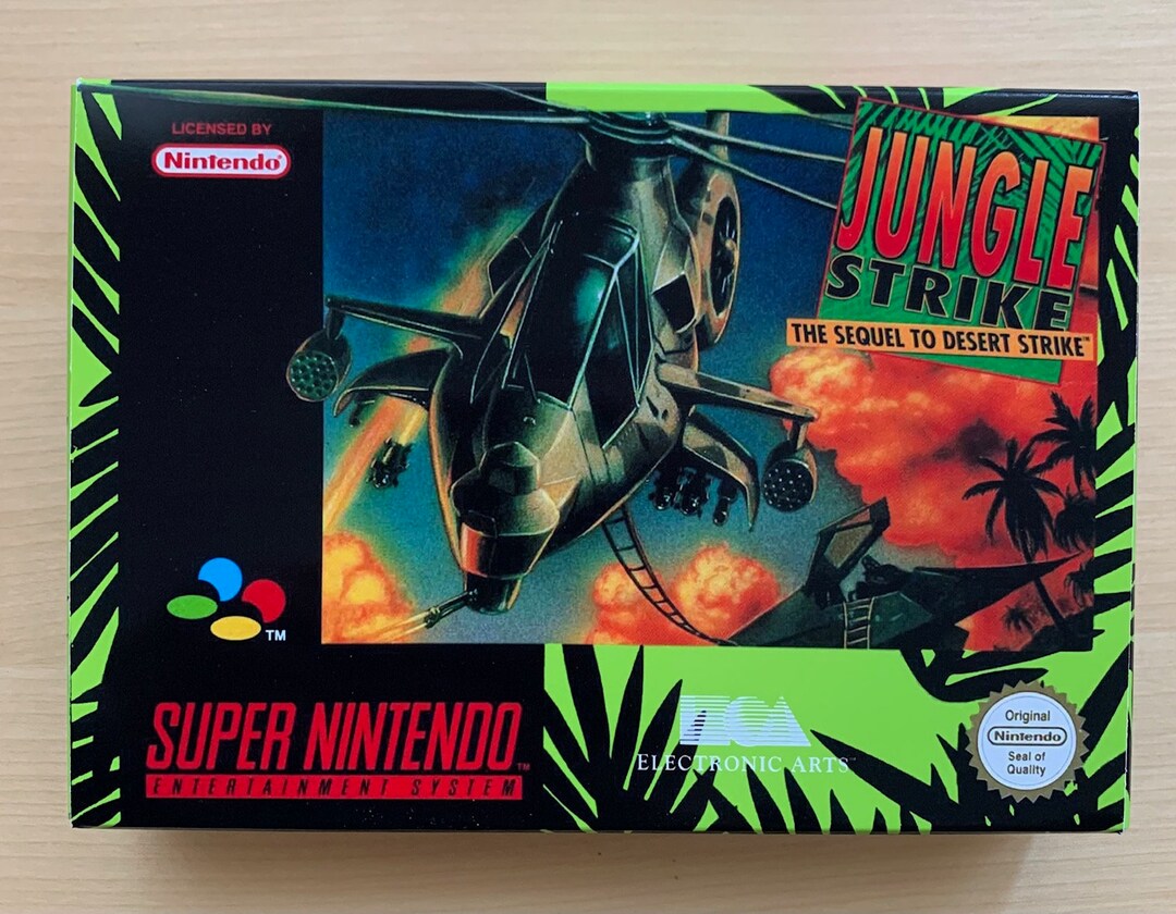 SNES Replacement Box & Tray Jungle Strike Pal Eur NO GAME Included - Etsy