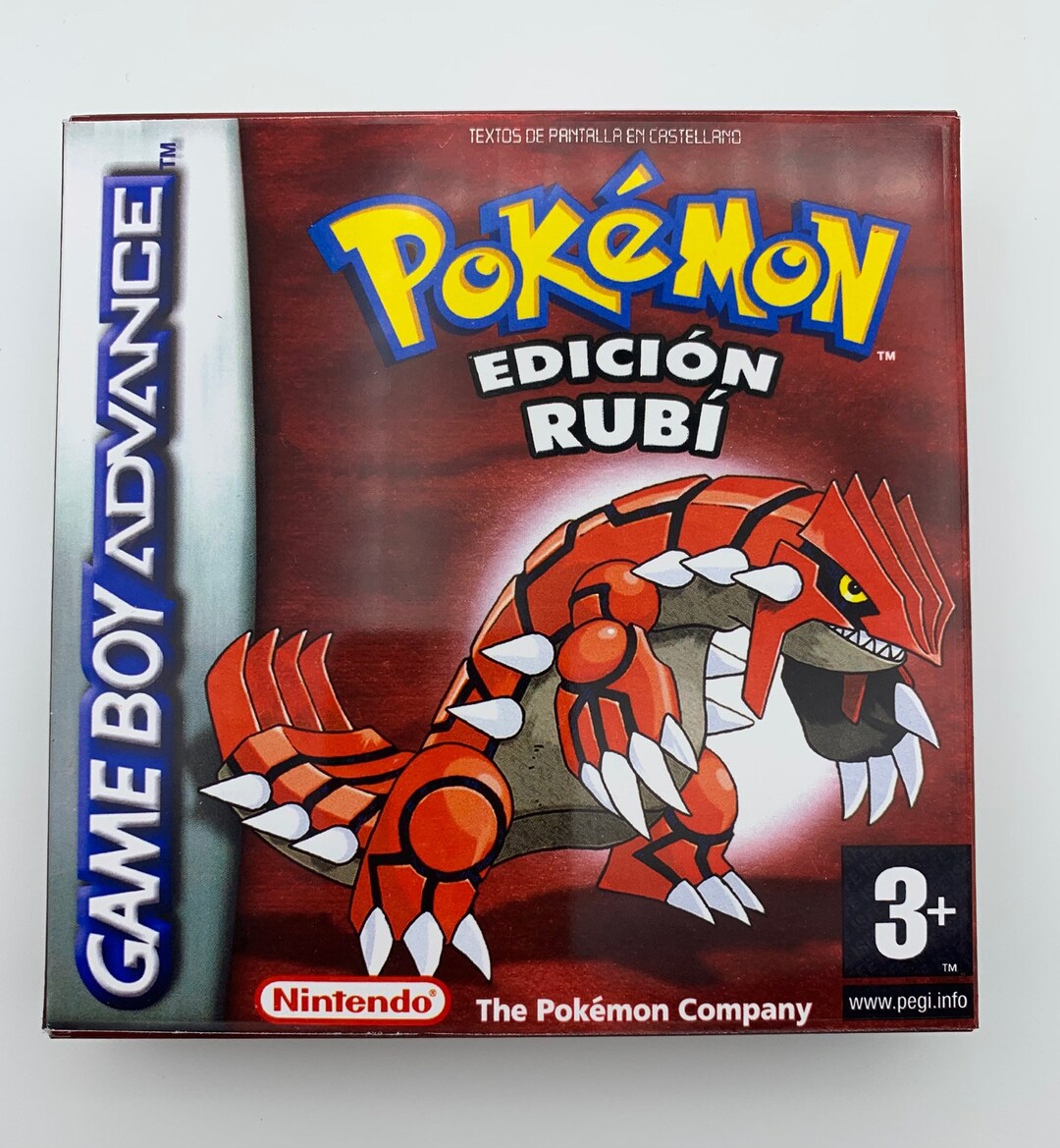 GBA Replacement Box & Tray Pokemon Edicion Rubí Pal Esp No Game ...