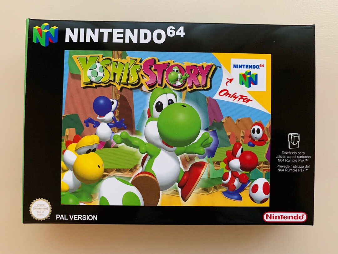 N64 Replacement Box & Tray Yoshis Story Pal Esp Ita NO GAME Included - Etsy