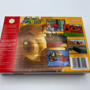 N64 Replacement Box & Tray Super Mario 64 Pal Esp Ita NO GAME Included ...