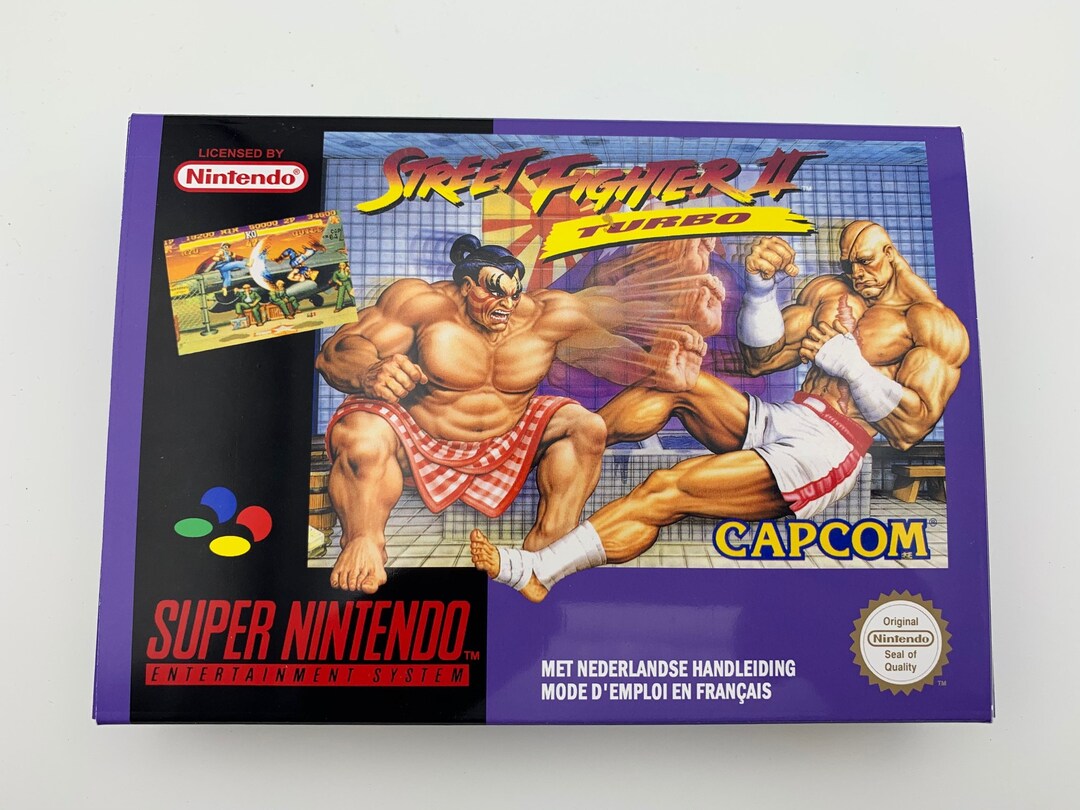 SNES Replacement Box & Tray Street Fighter 2 Turbo NO GAME Included - Etsy