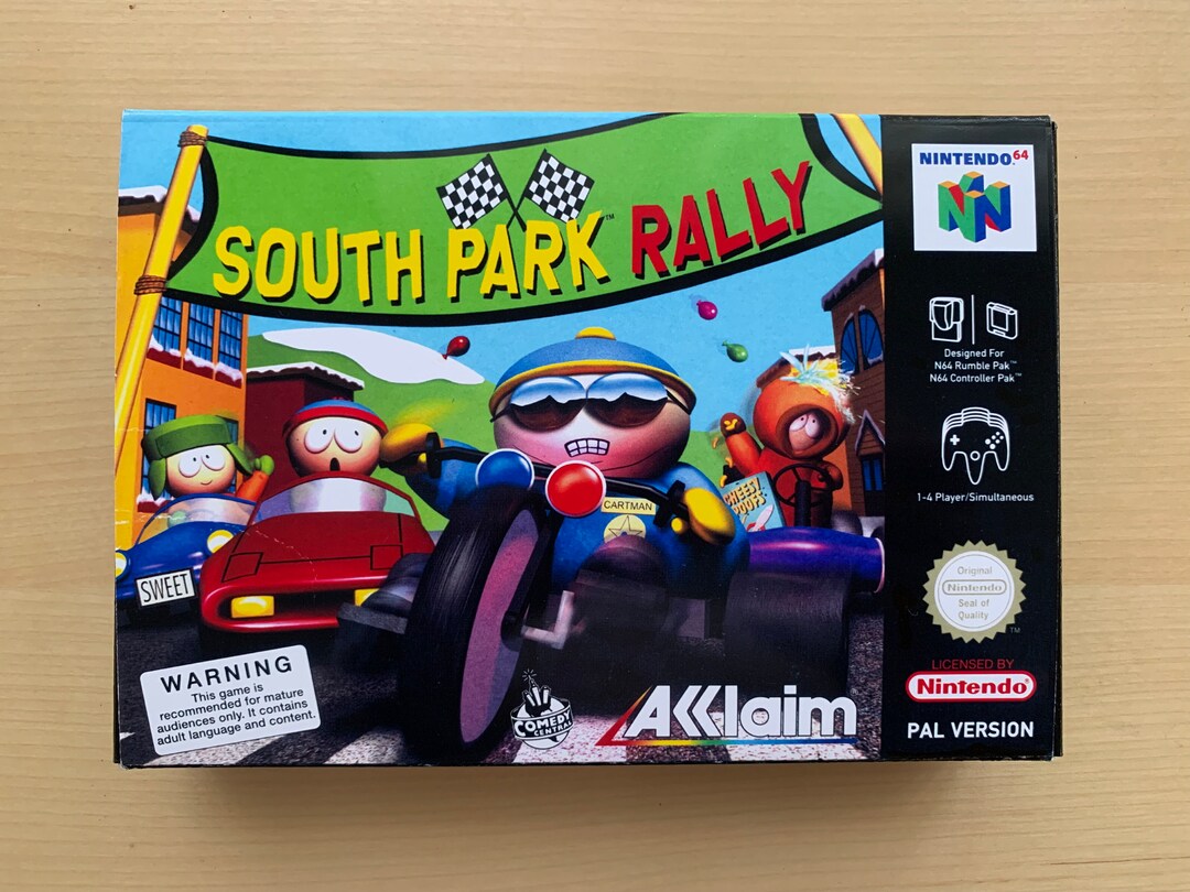 N64 Replacement Box & Tray South Park Rally Pal Uk NO GAME Included - Etsy