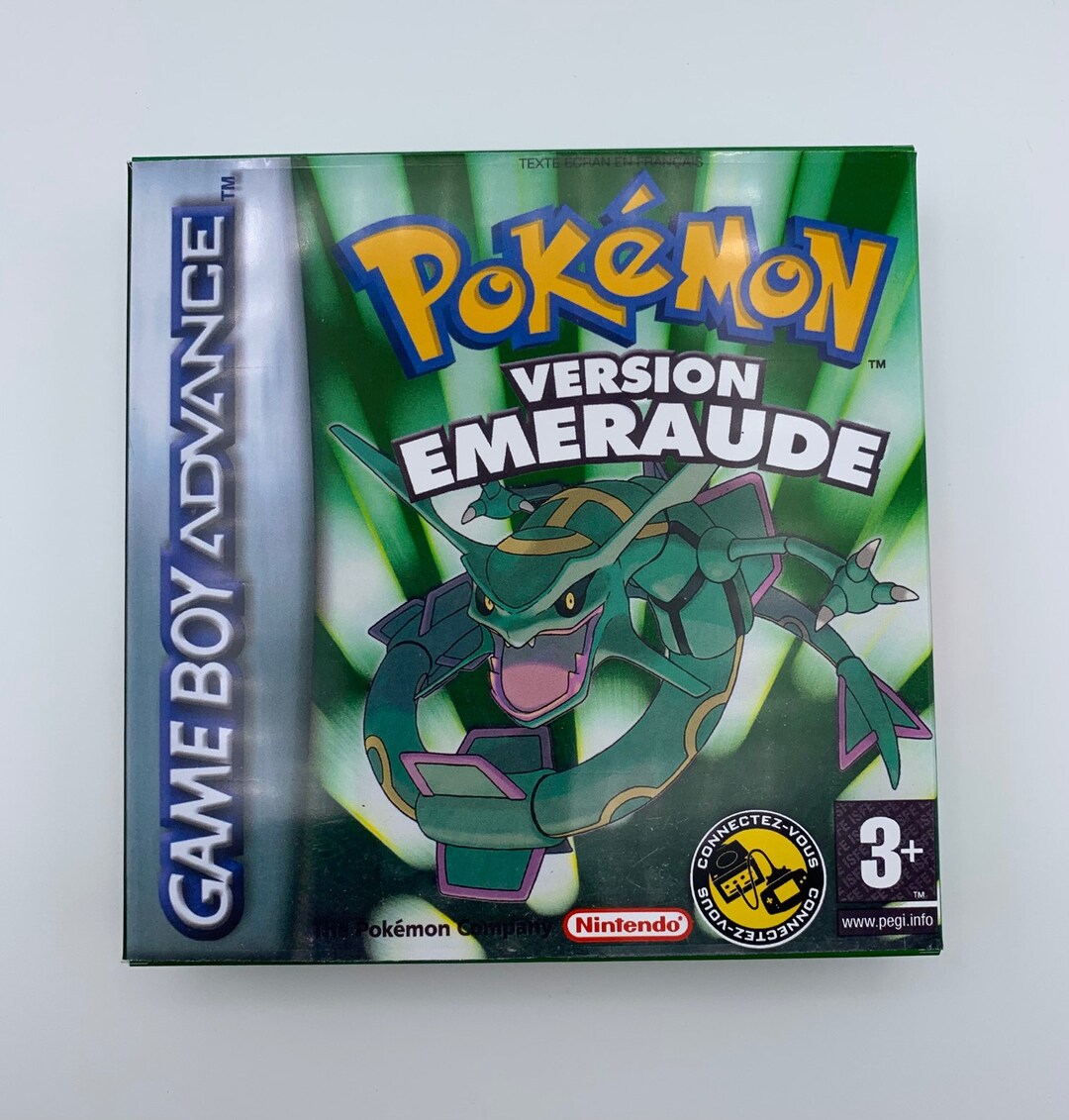 GBA Replacement Box & Tray Pokemon Edicion Emeraude Pal Fra No Game ...