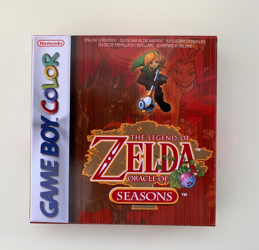 GBC Replacement Box & Tray Zelda Oracle of Seasons Pal Eur No Game ...