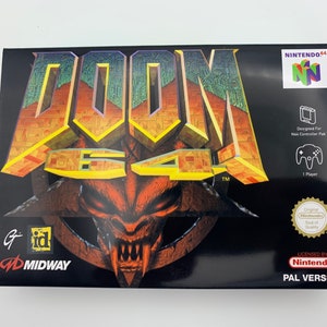 N64 Replacement Box & Tray Doom 64 Pal Eur Multi 3 NO GAME Included - Etsy