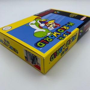 SNES Replacement Box & Tray Super Mario World NO GAME Included - Etsy