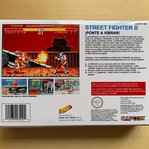 SNES Replacement Box & Tray Street Fighter 2 Pal Esp NO GAME Included ...