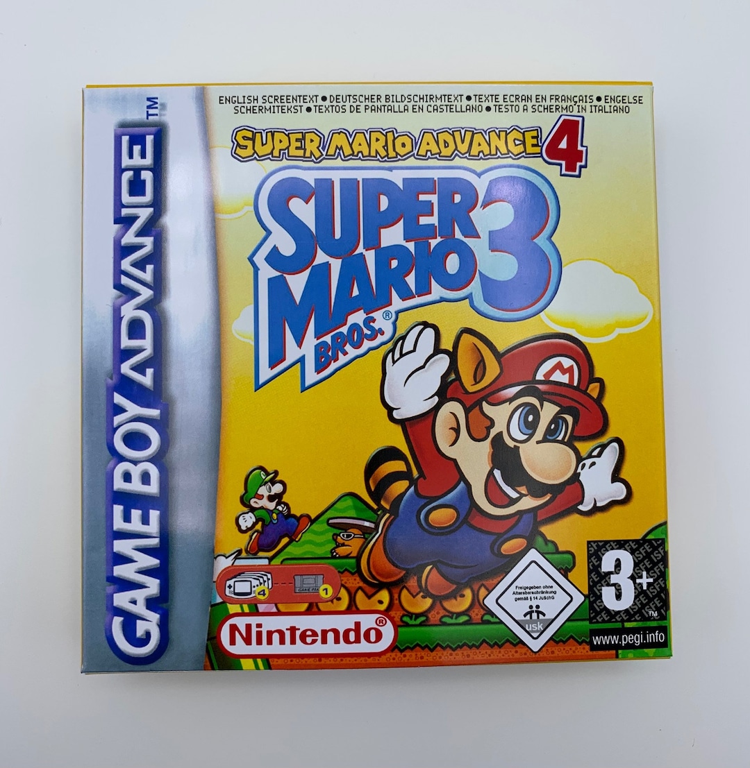 GBA Replacement Box & Tray Super Mario Advance 4 Pal Eur No Game ...