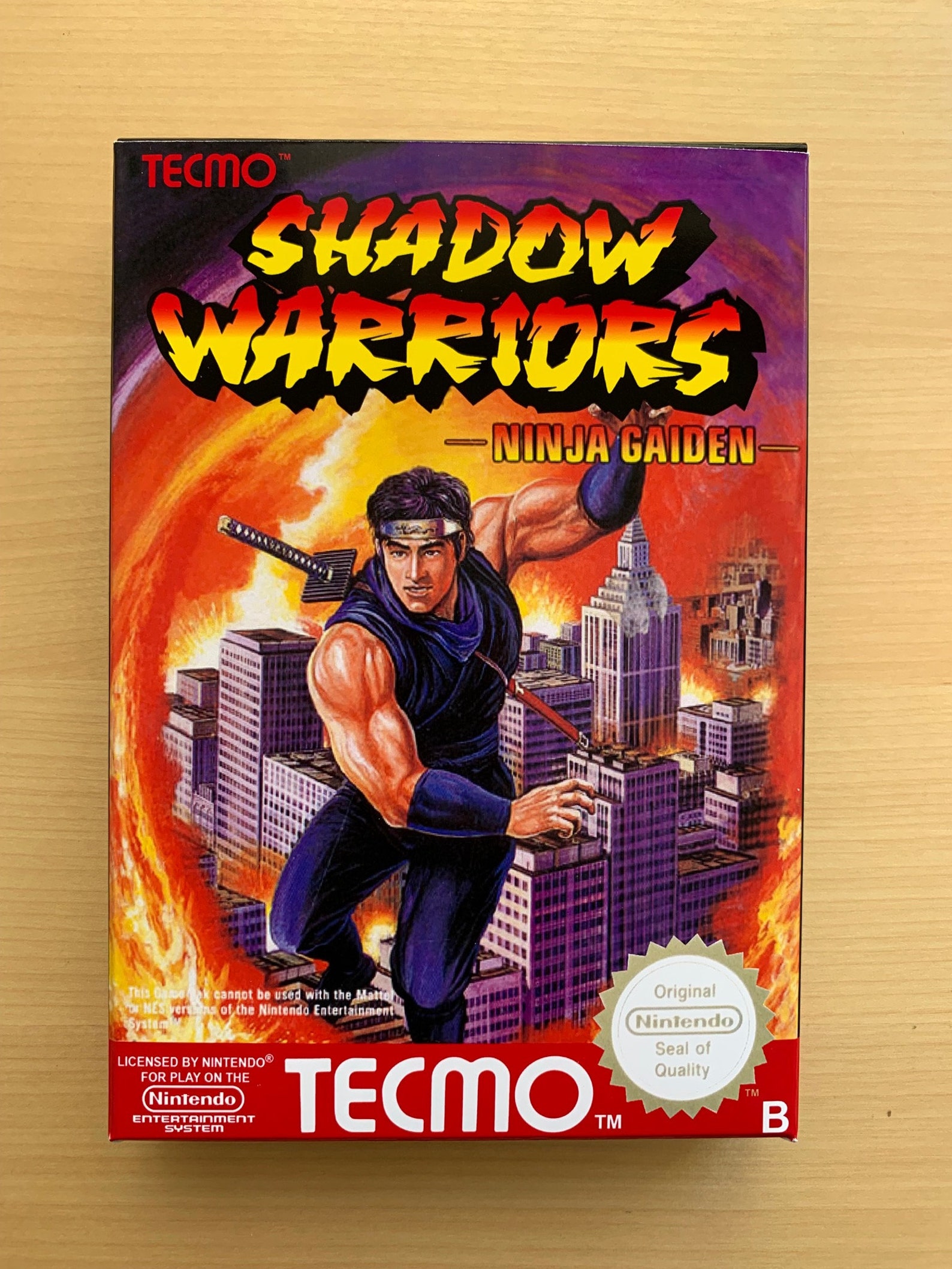 NES Replacement Box Shadow Warriors NO GAME Included - Etsy