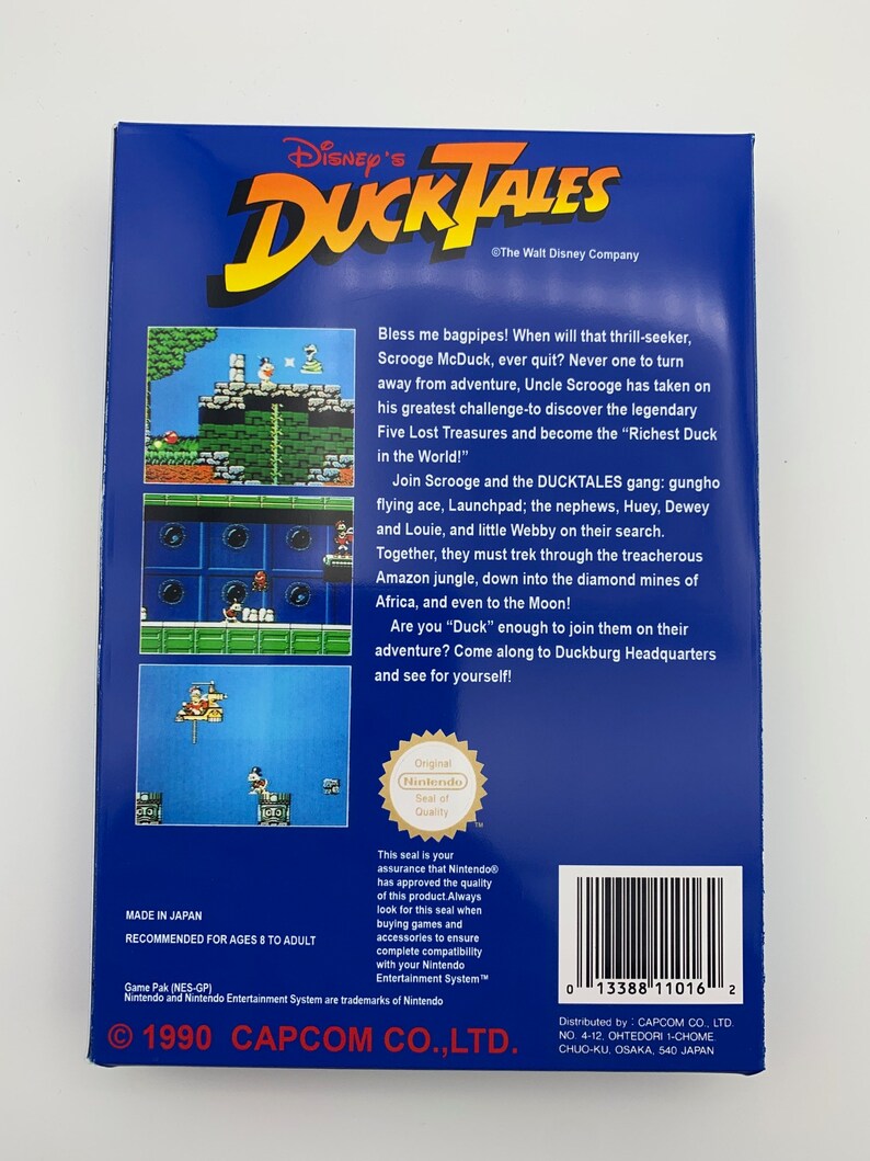 NES Replacement Box Duck Tales NO GAME Included - Etsy