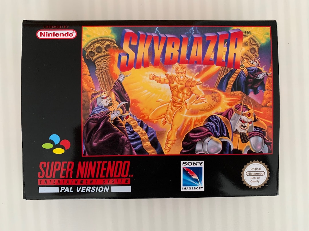 SNES Replacement Box & Tray Skyblazer Pal Esp NO GAME Included - Etsy