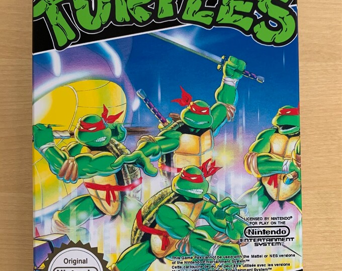 Nes Replacement Box TMNT Turtles NO GAME Included - Etsy