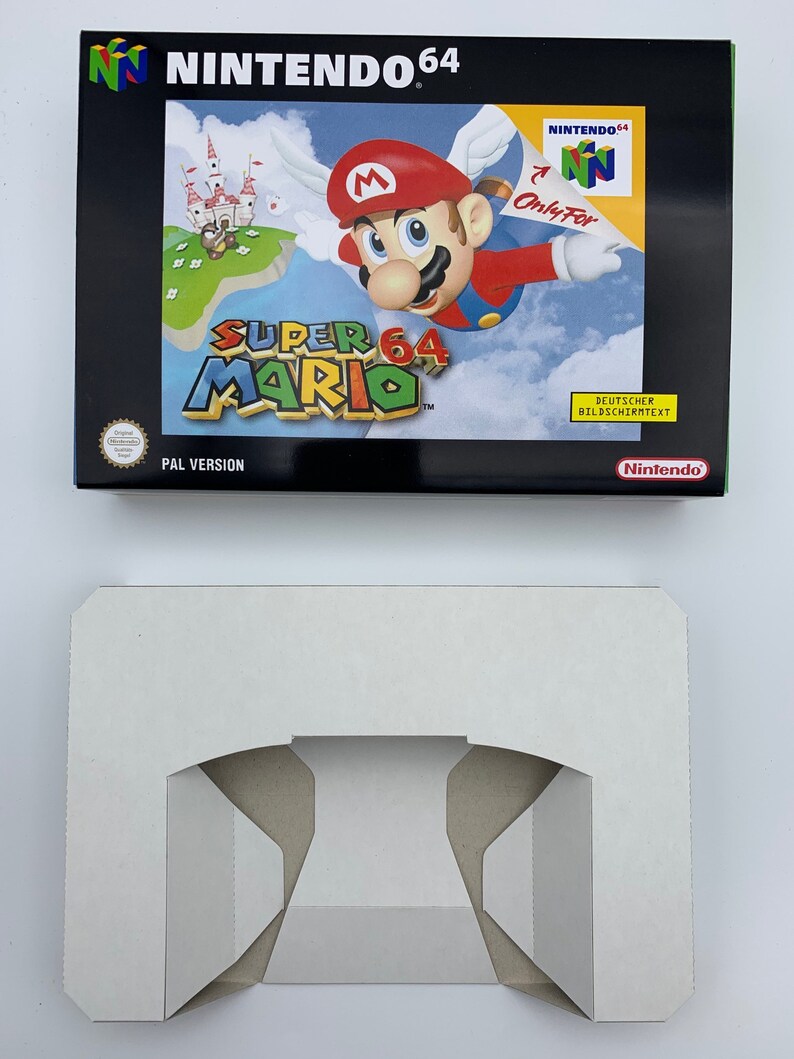 N64 Replacement Box & Tray Super Mario 64 NO GAME Included - Etsy