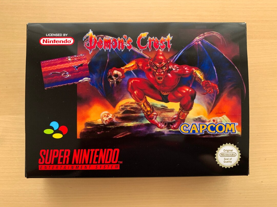 SNES Replacement Box & Tray Demon's Crest Pal Esp NO GAME Included - Etsy