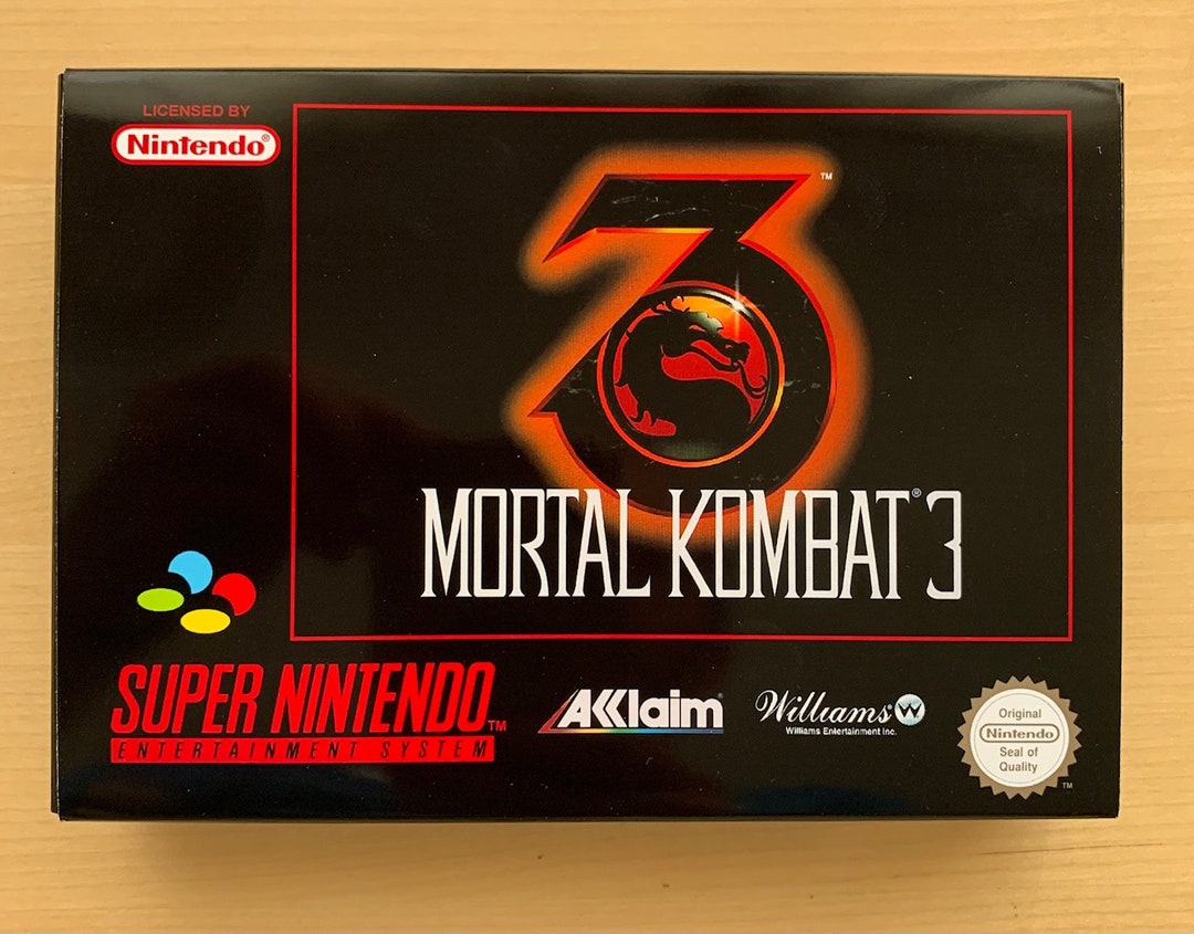 Mortal Kombat 3 Snes Box