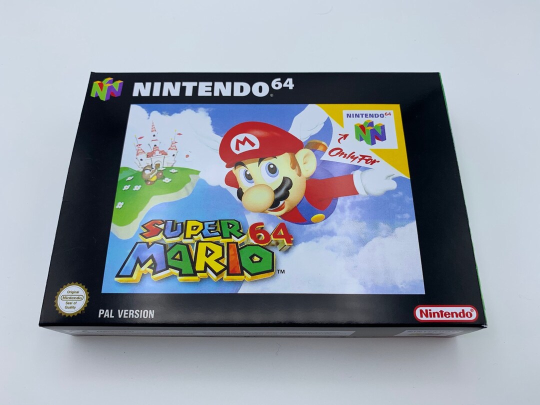 N64 Replacement Box & Tray Super Mario 64 Pal Esp Ita NO GAME Included ...