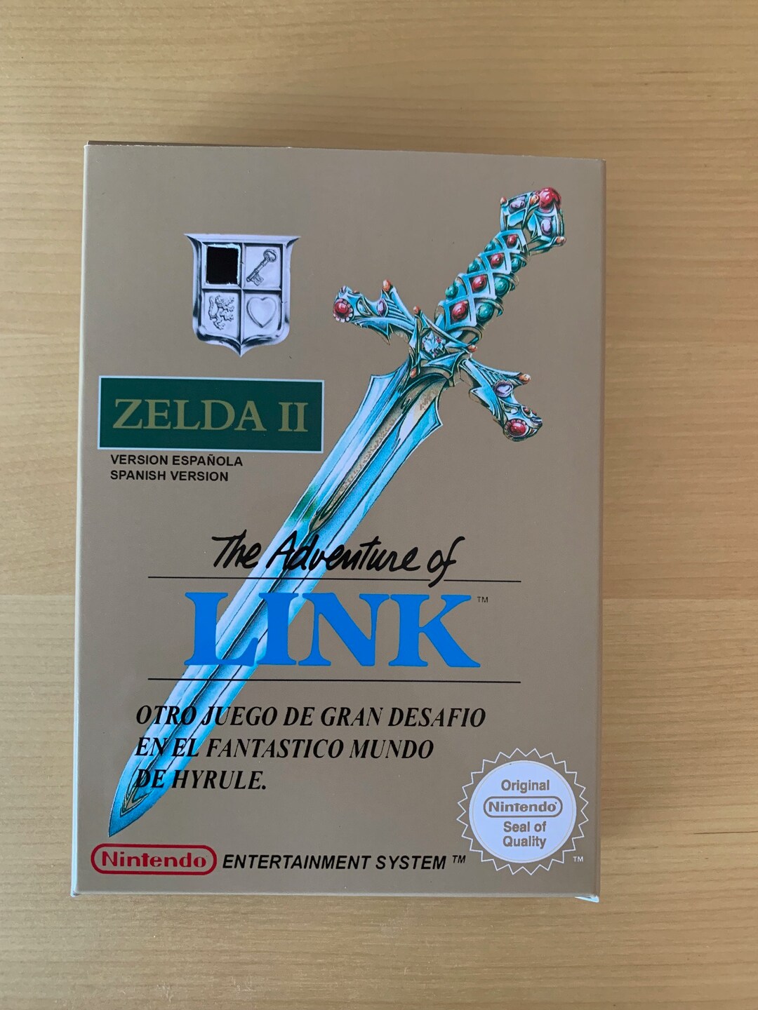 Nes Replacement Box the Adventure of Link Zelda 2 NO GAME Included - Etsy