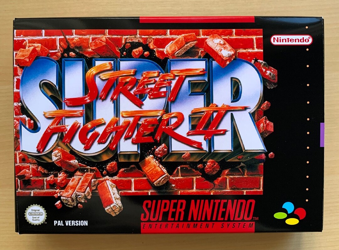 Snes Replacement Box & Tray Super Street Fighter 2 Pal Esp NO GAME ...