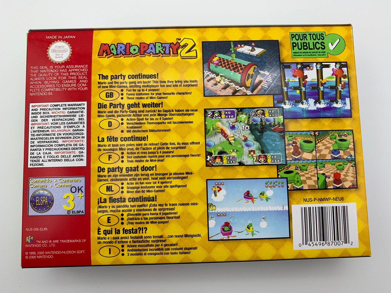 N64 Replacement Box & Tray Mario Party 2 NO GAME Included - Etsy