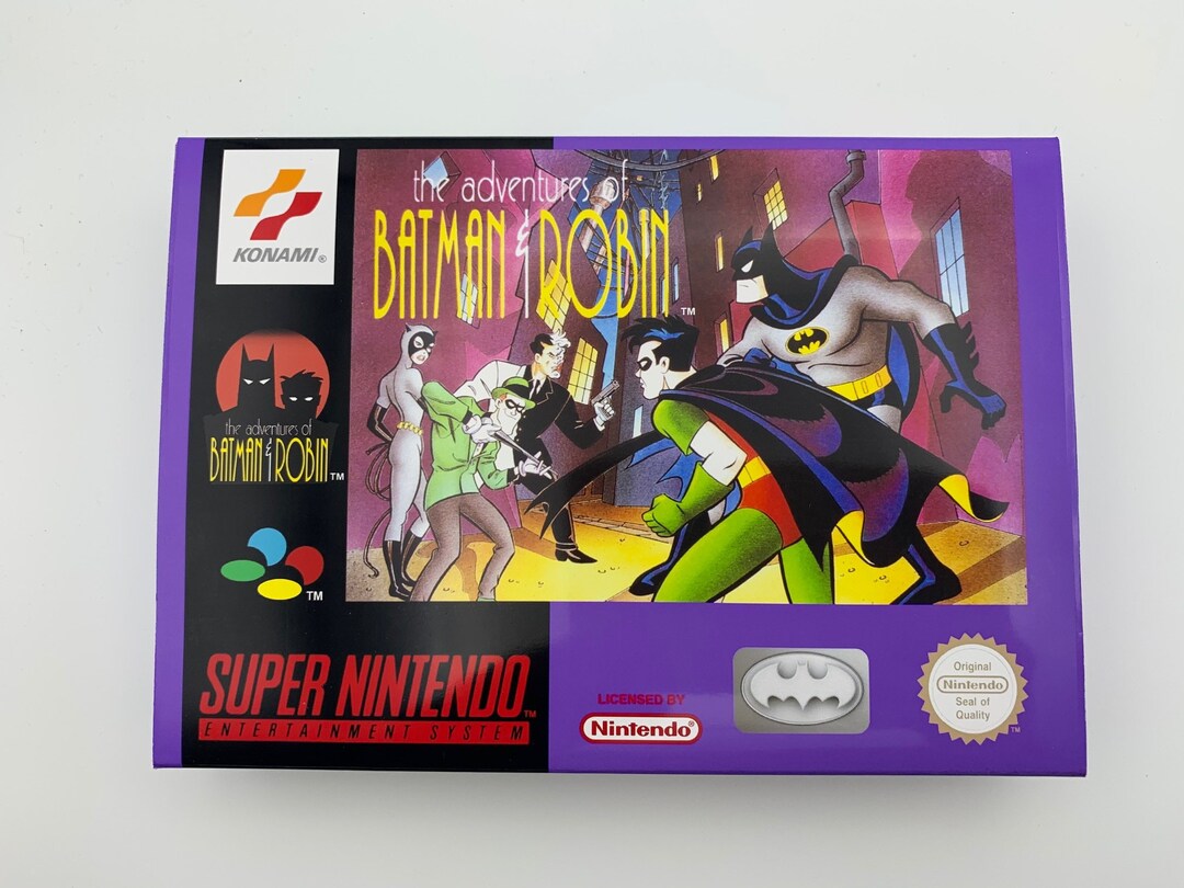 SNES Replacement Box and Tray the Adventures of Barman & Robin Pal Eur ...